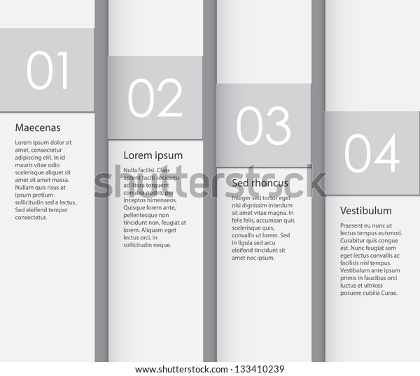 Paper Background Four Placeholders Eps10 Vector Stock Vector (Royalty ...