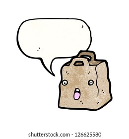 Paper Bag Cartoon Character Stock Vector (Royalty Free) 126625580 ...