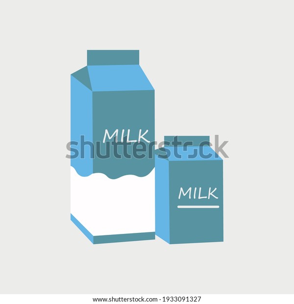 Paper Bag Milk Package Small Size Stock Vector (Royalty Free) 1933091327