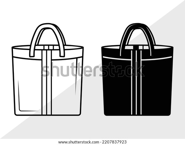Paper Bag Svg Printable Vector Illustration Stock Vector (Royalty Free ...
