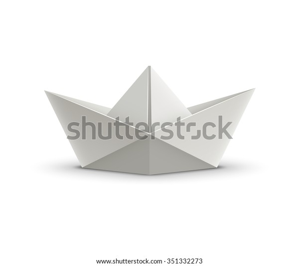 Paper Boat Realistic Vector Illustration Stock Vector (Royalty Free ...