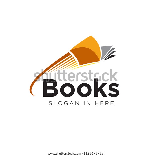 Paper Book Flying Fast Orders Delivery Stock Vector (Royalty Free ...