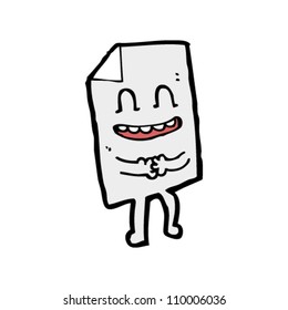 Paper Cartoon Character Stock Vector (Royalty Free) 110006036 ...