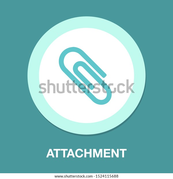 Paper Clip Attachment Icon Paper Clip Stock Vector (Royalty Free ...