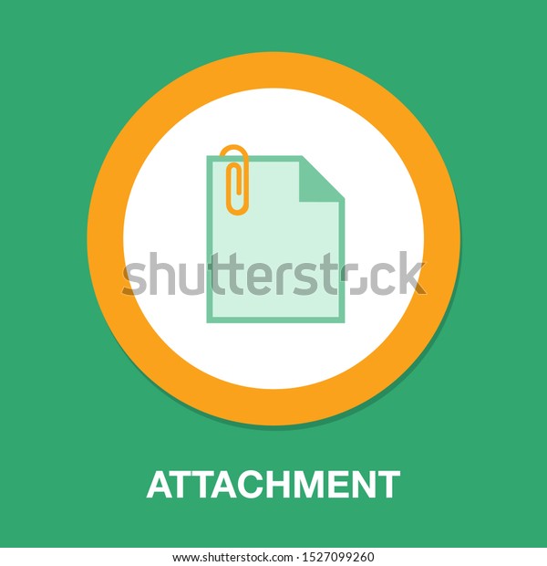 Paper Clip Attachment Icon Paper Clip Stock Vector (Royalty Free ...