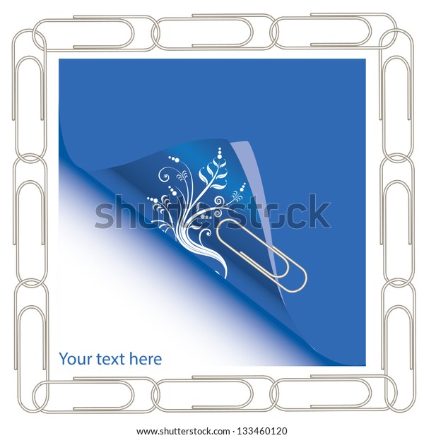 Paper Clip Bubble Business Stick Business Stock Vector (Royalty Free ...