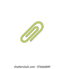 Paper Clip Outline Vector Icon Black Stock Vector (Royalty Free) 593489177
