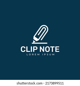 Paper Clip Logo Design Template Stock Vector (Royalty Free) 2173899511 ...
