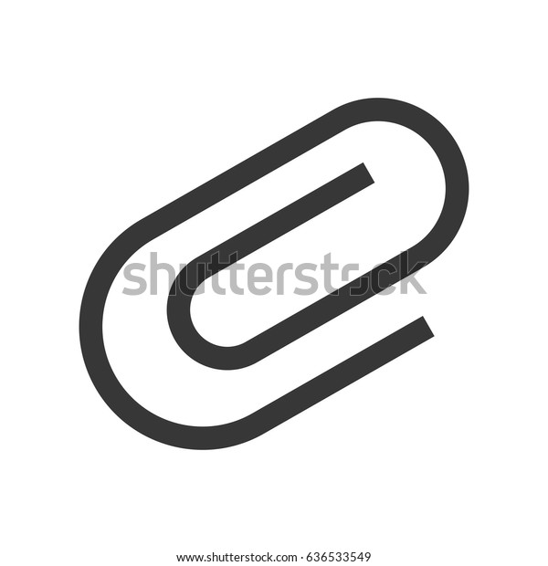 Paper Clip Symbol Stock Vector (Royalty Free) 636533549 | Shutterstock