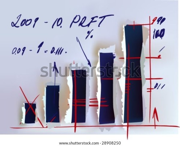 Paper Collection Chart Marks: vector de stock (libre de regalías ...