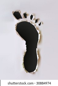 Paper Collection Foot Print Stock Vector (Royalty Free) 30884974