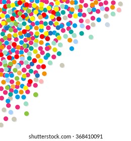 Paper Colorful Confetti Corner: vector de stock (libre de regalías ...
