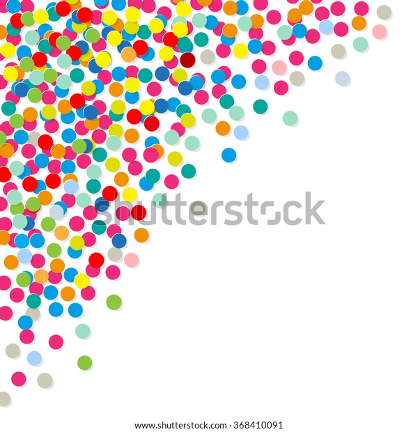 Paper Colorful Confetti Corner: vector de stock (libre de regalías ...