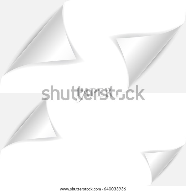 Paper Corner Folds Vector Illustration Stock Vector (Royalty Free ...