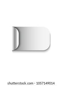 Paper Curled Shadow Stock Vector (Royalty Free) 1057149014 | Shutterstock