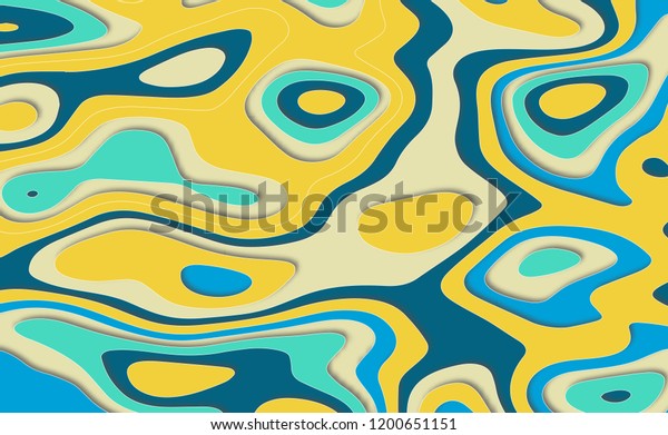 Paper Cut Background Abstract Realistic Paper Stock Vector (Royalty ...