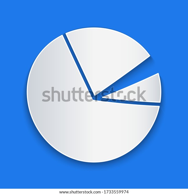 Paper Cut Pie Chart Infographic Icon Stock Vector (Royalty Free ...