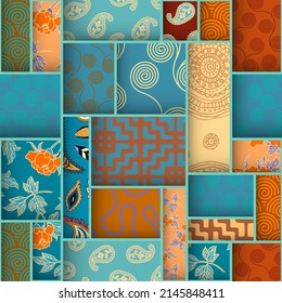 Paper Cut Shapes Design Seamless Vector Stock Vector (Royalty Free ...