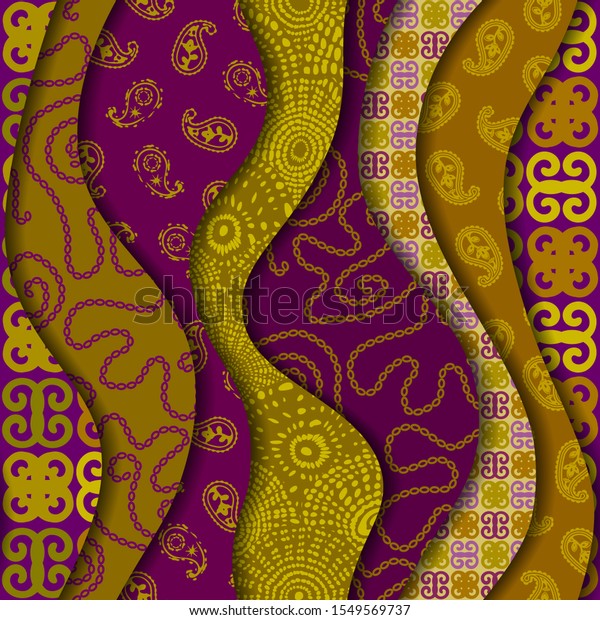 Paper Cut Shapes Design Seamless Vector Stock Vector (Royalty Free ...