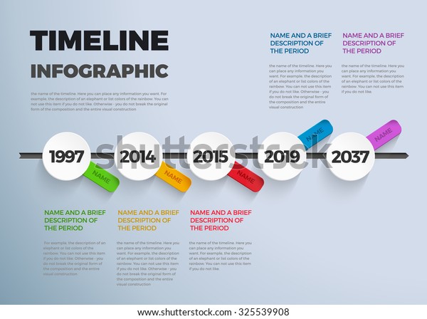 Paper Cut Timeline Infographic Stock Vector (Royalty Free) 325539908 ...