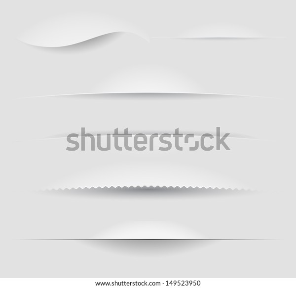 líneas de división de papel y: vector de stock (libre de regalías ...