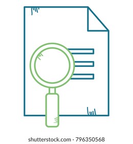 Paper Document Magnifying Glass Stock Vector (Royalty Free) 796350568 ...
