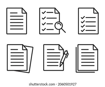 Paper Documents Icon Set Folded Paper Stock Vector (Royalty Free ...