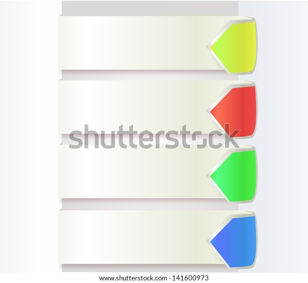 Paper Drop Shadow Arrow Color Graphic: Stock-Vektorgrafik (Lizenzfrei ...