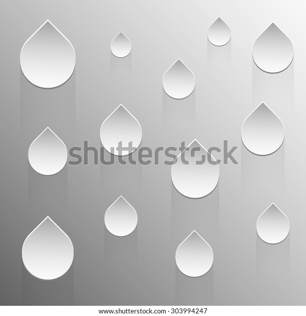 Paper Drops Banner Drop Shadows Vector Stock Vector (Royalty Free ...