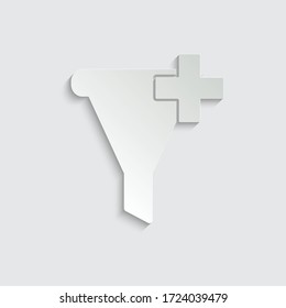 Paper Filter Icon Black Vector Sign Stock Vector (Royalty Free ...