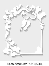 Paper Frame Cut Paper Style Stock Vector (Royalty Free) 141115081 ...