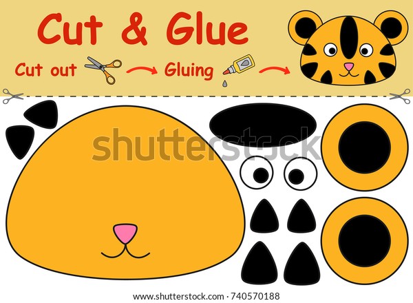 Paper Game Development Preschool Children Cut Stock Vector (Royalty ...