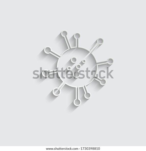 Paper Germ Icon Black Vector Sign Stock Vector (Royalty Free ...