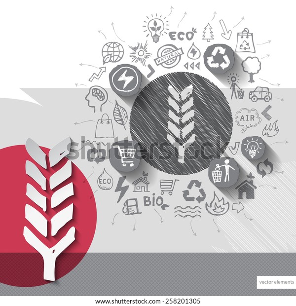 Paper Hand Drawn Spike Emblem Icons Stock Vector (Royalty Free ...