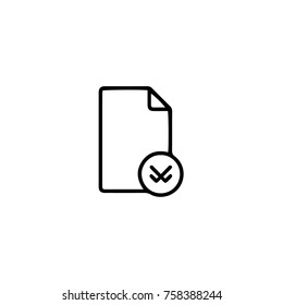 Paper Icon Black Stock Vector (Royalty Free) 758388244 | Shutterstock