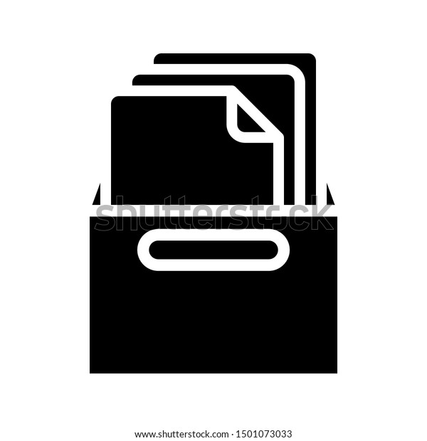 Paper Icon Collection Outlined Line Art Stock Vector (Royalty Free ...