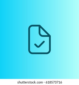 Paper Icon Confirmed Document Vector Stock Vector (Royalty Free ...