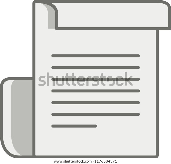 Paper Icon Symbols Stock Vector (Royalty Free) 1176584371 | Shutterstock