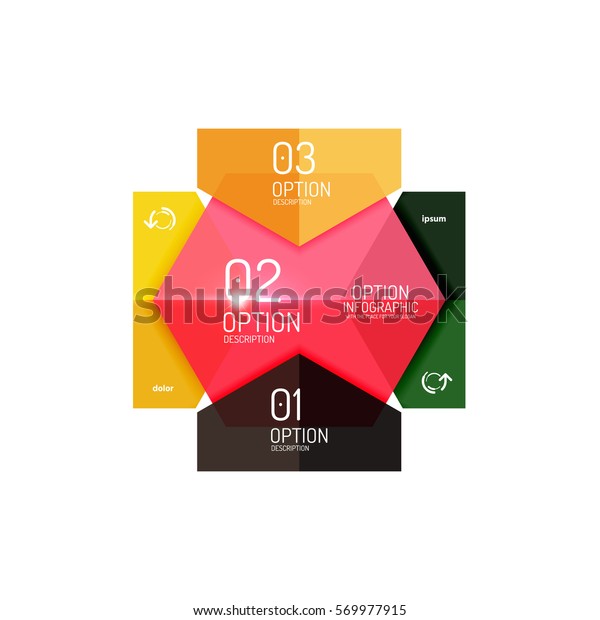 Paper Infographic Layout Design Templates Backgrounds Stock Vector ...