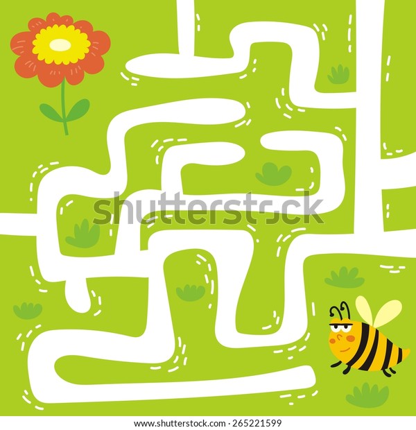 Paper Kids Labyrinth Game Stock Vector (Royalty Free) 265221599 ...