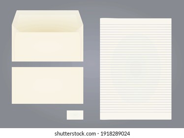 Paper Letter Envelope Memo Vector Stock Vector (Royalty Free ...