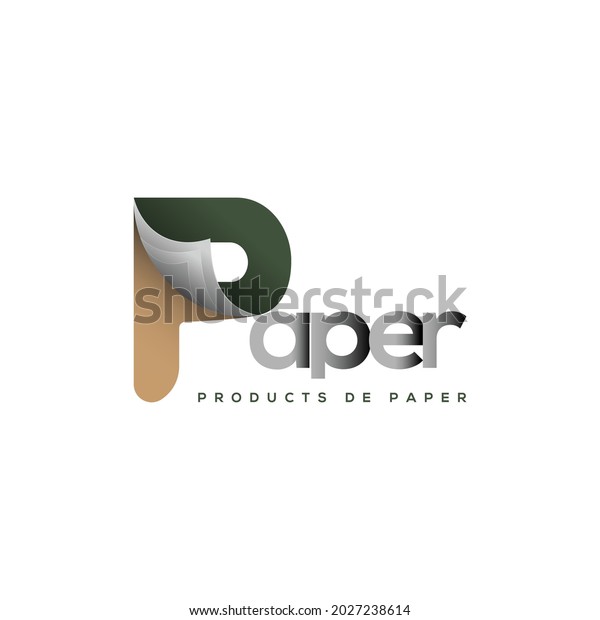 Paper Logo Design Template Paper Logo Stock Vector (Royalty Free ...