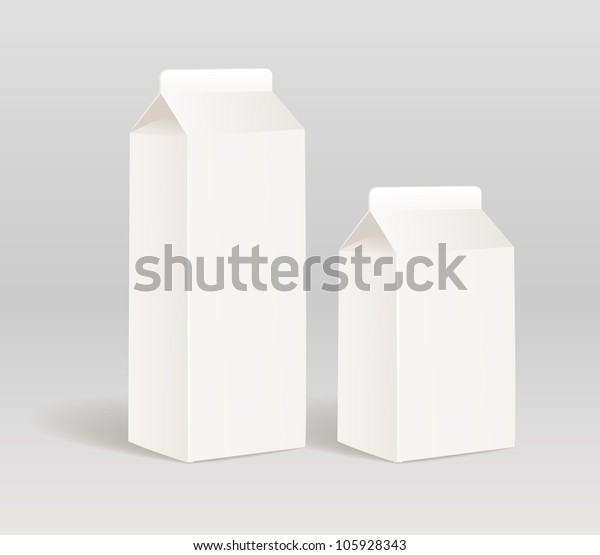 Paper Milk Product Container Stock Vector (Royalty Free) 105928343