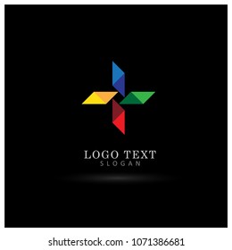 Paper Mill Logo Symbol Icon Vector Stock Vector (Royalty Free) 1071386681