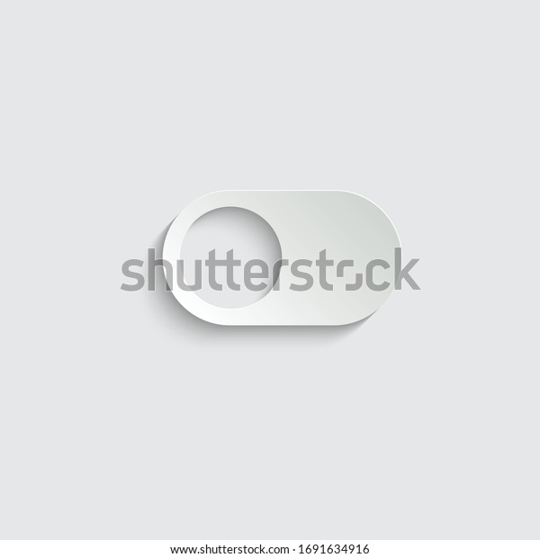 Paper Onoff Switch Icon Turn Sign Stock Vector (Royalty Free) 1691634916