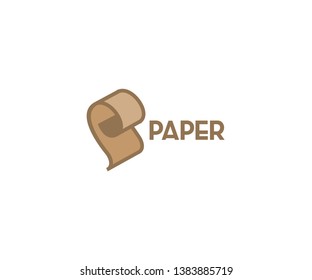 Paper P Logo Design P Amblem Stock Vector (Royalty Free) 1383885719 ...