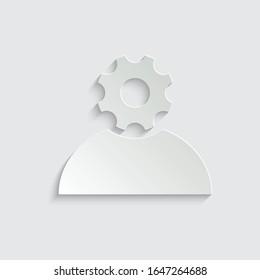 Paper People Vector Icon Human Icon Stock Vector (Royalty Free ...