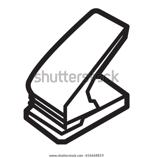 Paper Perforate Tool Icon Outline Stock Vector (Royalty Free) 656668819 ...