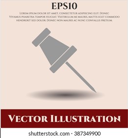 Paper Pin Vector Symbol Stock Vector (Royalty Free) 352537157