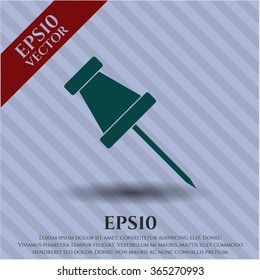 Paper Pin Symbol Stock Vector (Royalty Free) 365270993 | Shutterstock